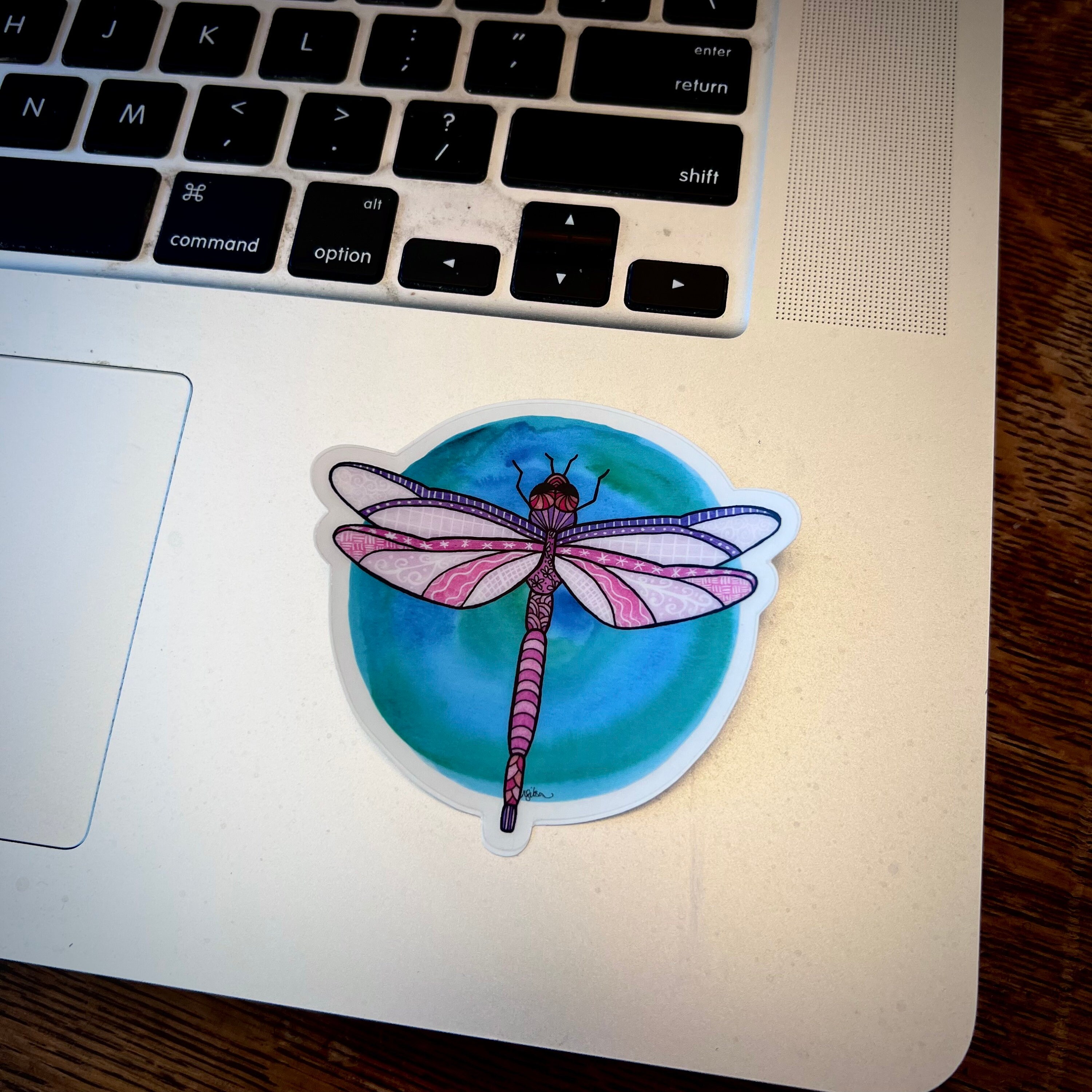 Dragonfly Sticker - Dragonfly Decal - Original Dragonfly Illustration ...