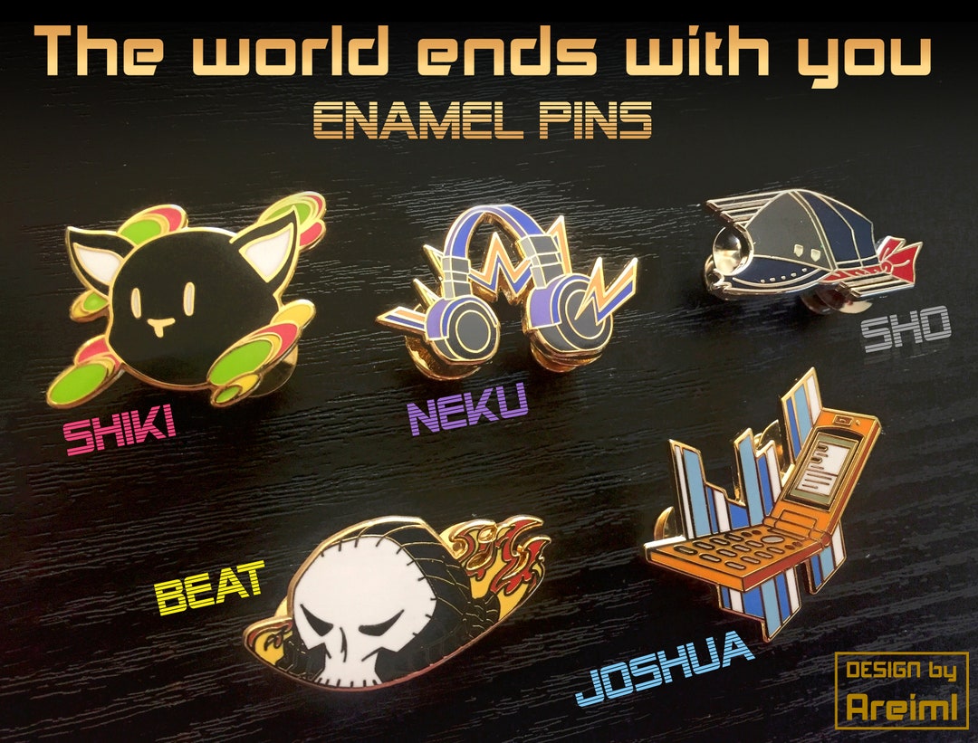 TWEWY Enamel Pins (with Free Postcards - Check Photos to See More) - Etsy