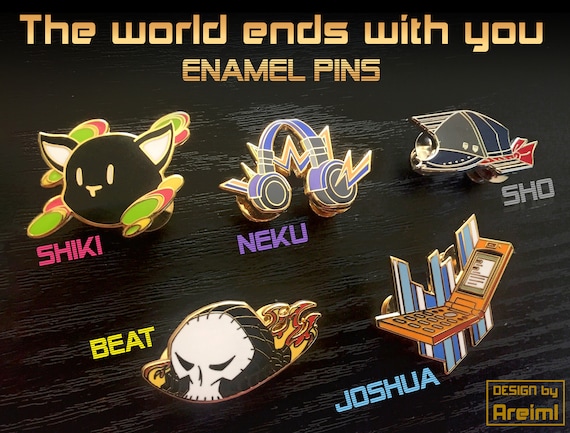 TWEWY Enamel Pins with Free Postcards Check Photos to See - Etsy