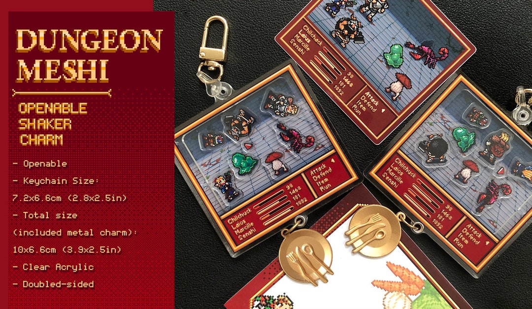 Dungeon Meshi Openable Shaker Keychain Bundle - Etsy
