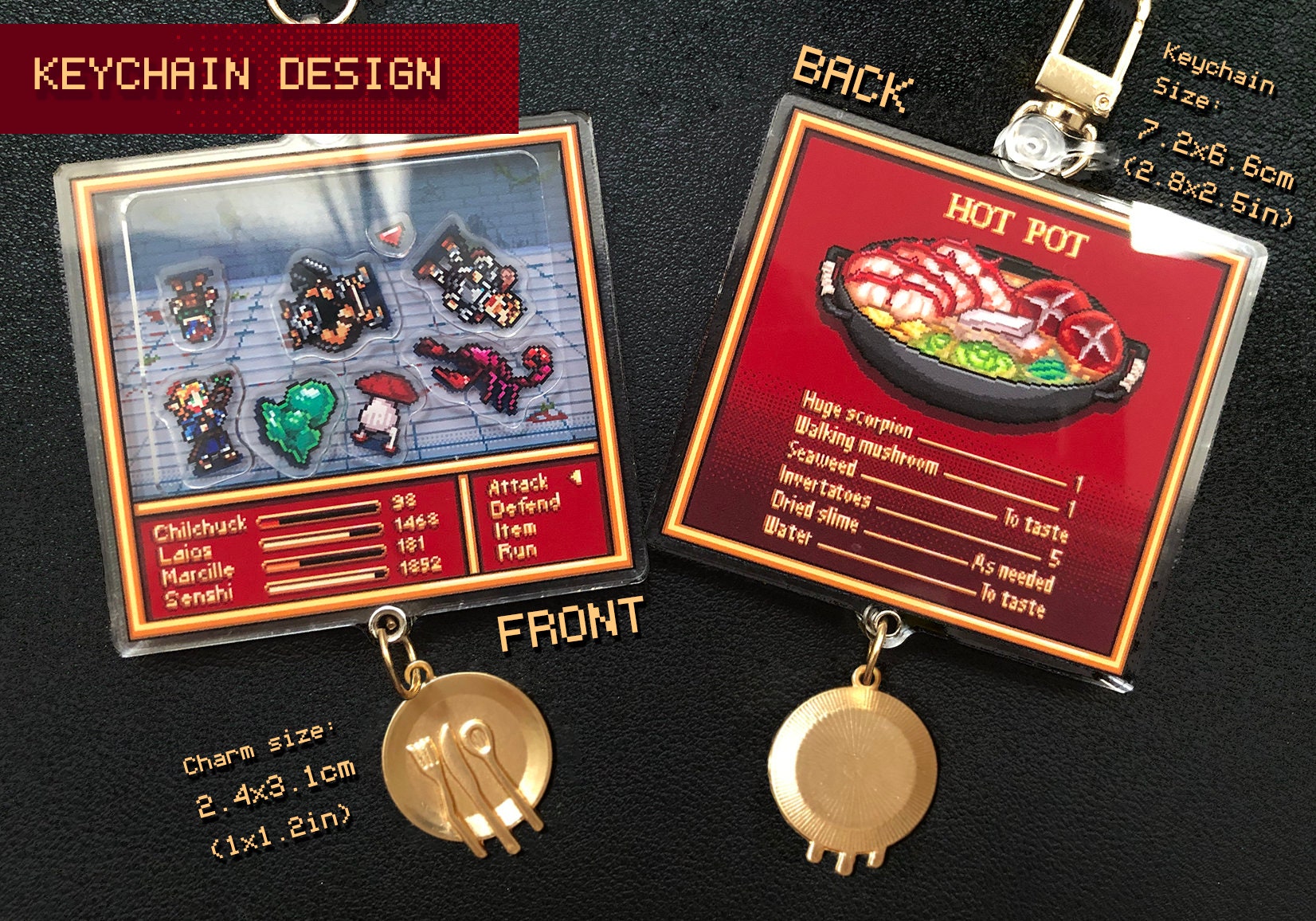 Dungeon Meshi Openable Shaker Keychain Bundle - Etsy