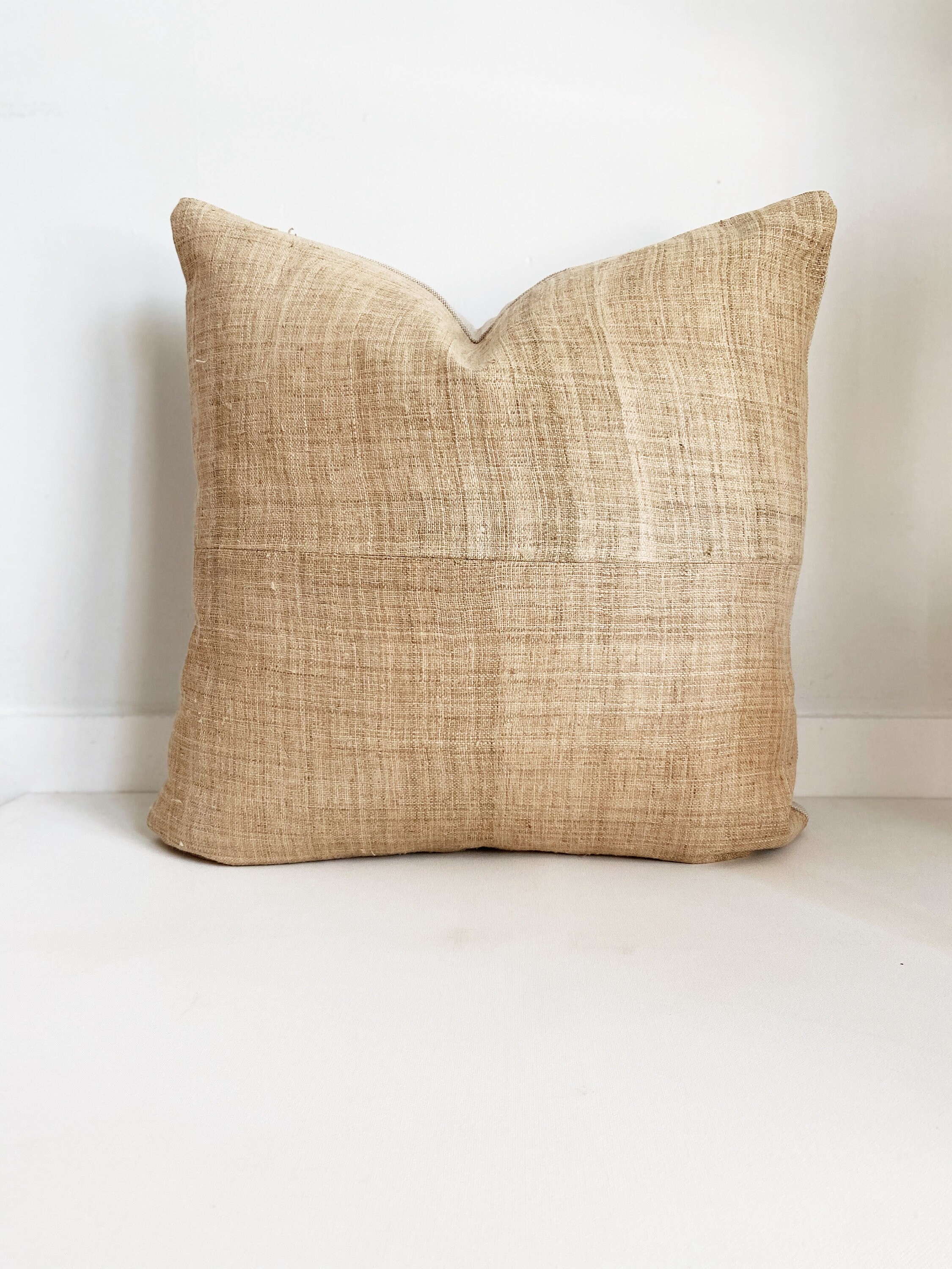 Hmong Hemp Pillow Cover Natural Colored Neutral SKU 124 | Etsy
