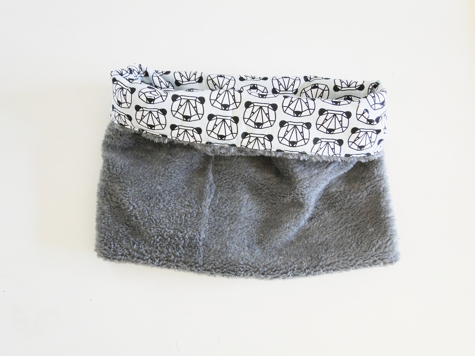 Snood panda Kid Reversible Cotton Choker and | Etsy