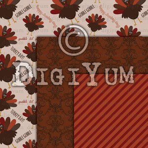Thanksgiving Digital Papers Seamless Patterns for Website Backgrounds ...