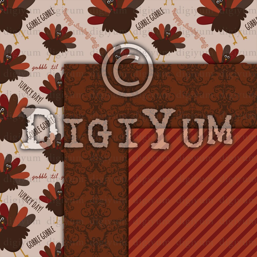 Thanksgiving Digital Papers Seamless Patterns for Website Backgrounds ...