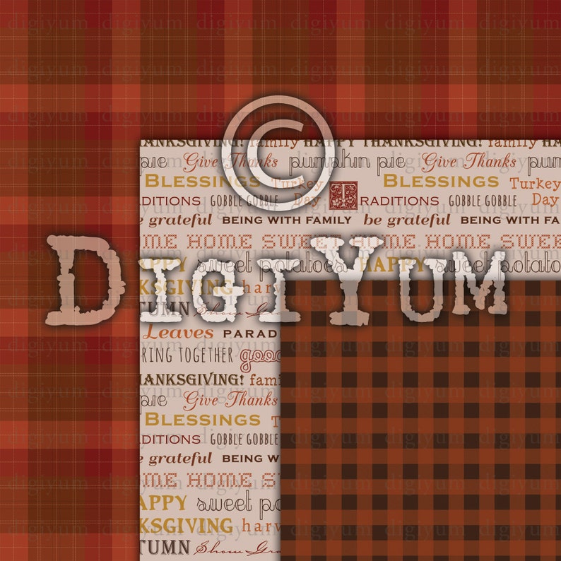 Thanksgiving Digital Papers Seamless Patterns for Website Backgrounds ...