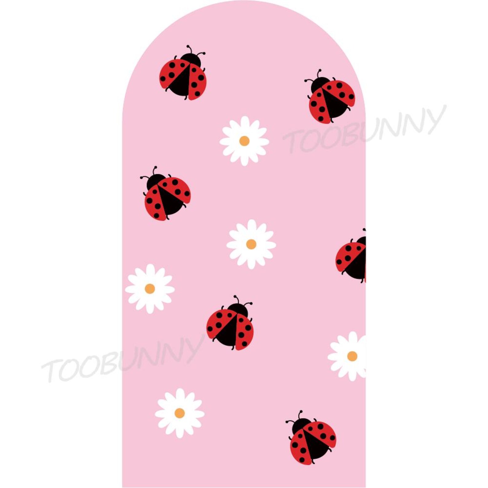 Ladybug 1st Birthday Backdrop: Double-sided Arch Cover - Etsy