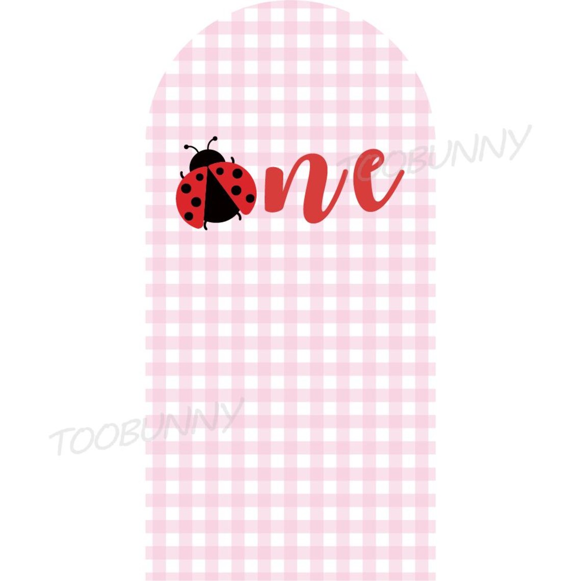 Ladybug 1st Birthday Backdrop: Double-sided Arch Cover - Etsy