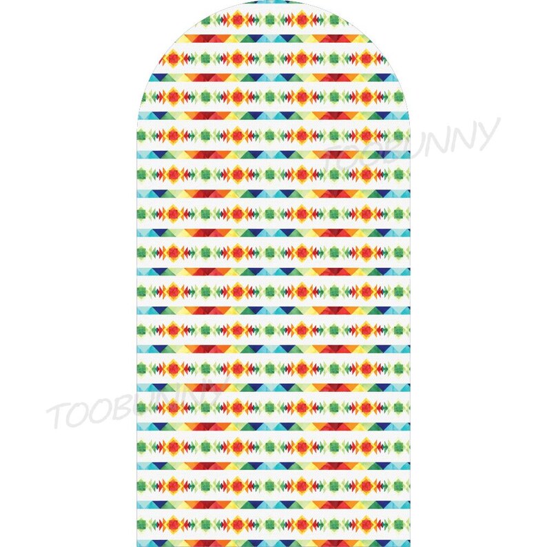 Fiesta Arch Backdrop Cover: Double-sided Mexican Baby Shower Decor ...