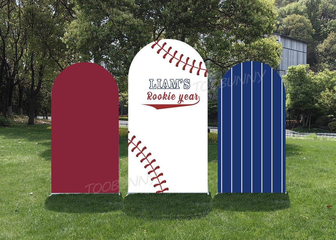Grand Slam Baseball Arch Backdrop | Double-sided Baseball Cover ...