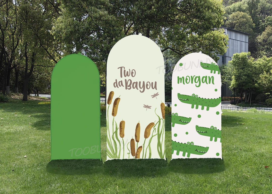 Bayou Baby Shower Backdrop: Alligator Swamp Theme Arch Cover - Etsy