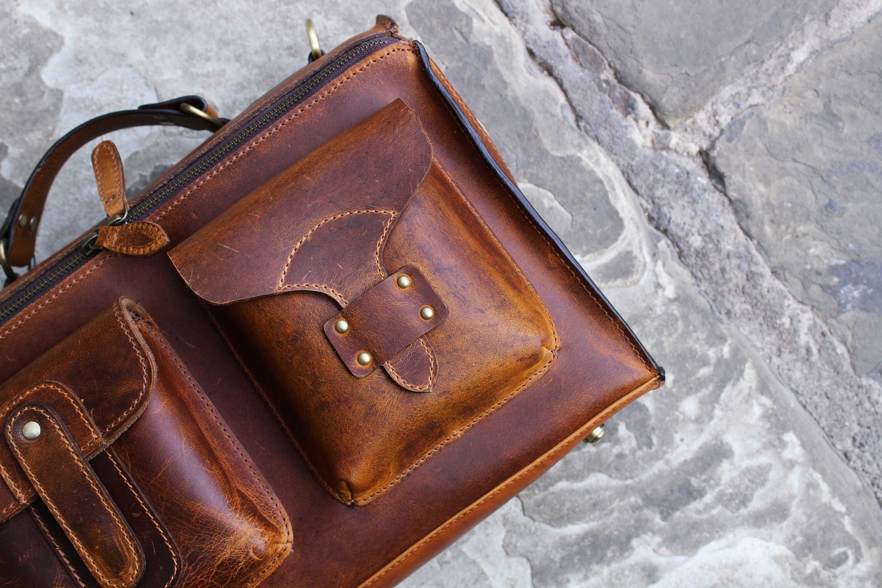 Personalised Leather Handbag Shoulder Bag Top Handle Bag | Etsy