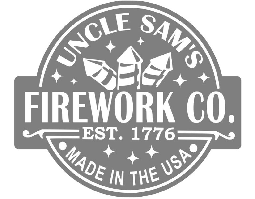 Uncle Sams Firework Co. Digital Download. Svg, Dxf, Png, Jpg - Etsy