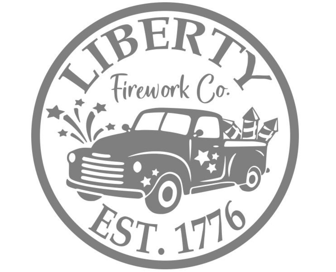 LIBERTY TRUCK SVG Digital Design - Etsy