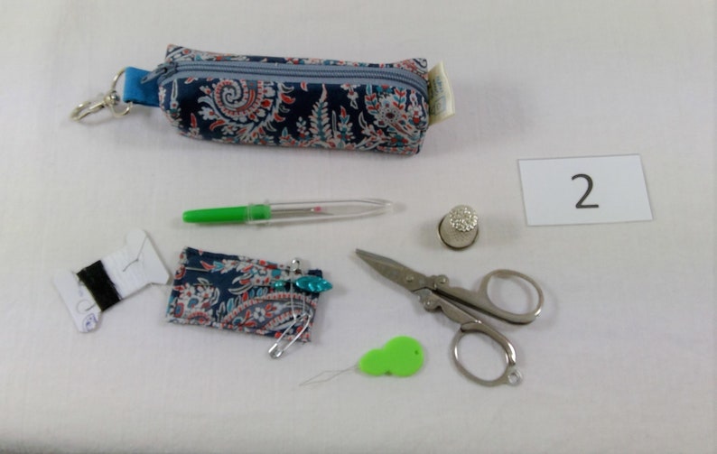 Liberty fabric Mini sewing kit travel mending case floral | Etsy