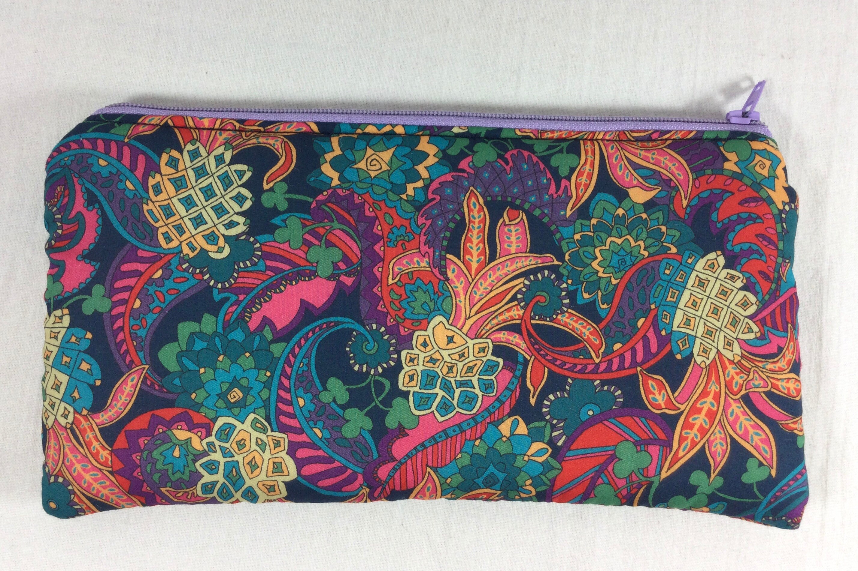 Liberty Fabric Zip Pouch to Fit Larger Phones Floral Makeup - Etsy UK