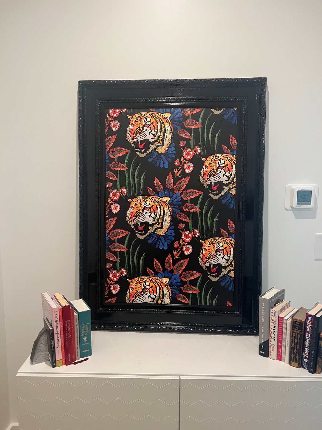 Gucci Tiger Wallpaper Framed Art in Reclaimed Vintage Glossy - Etsy
