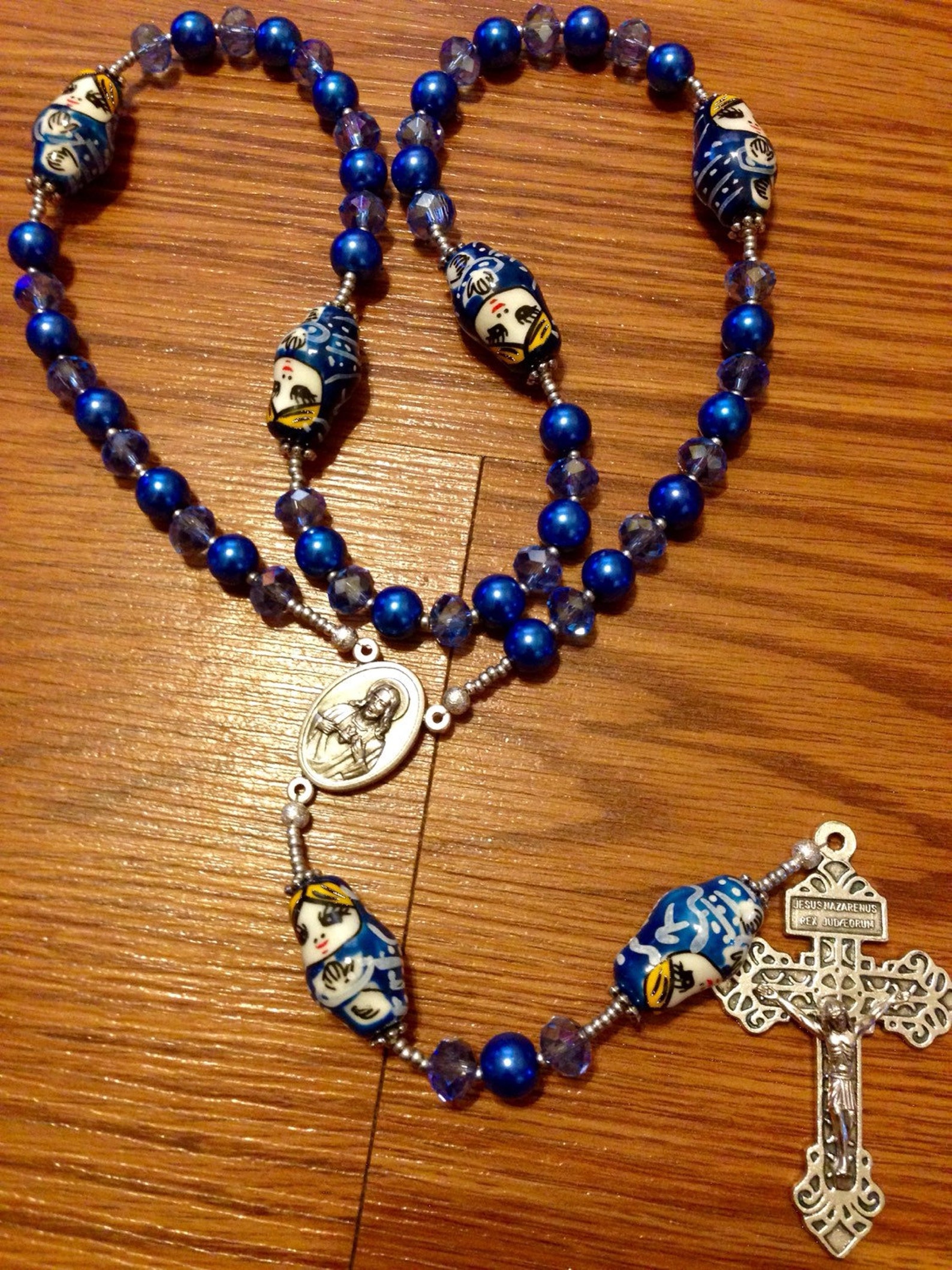 Rosary With Ceramic Russian Nesting Dolls - Etsy