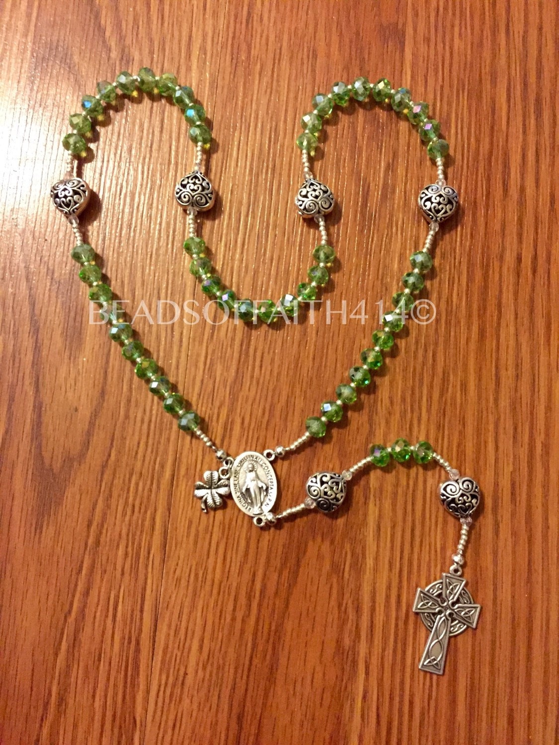 Personalized Irish Celtic Rosary - Etsy