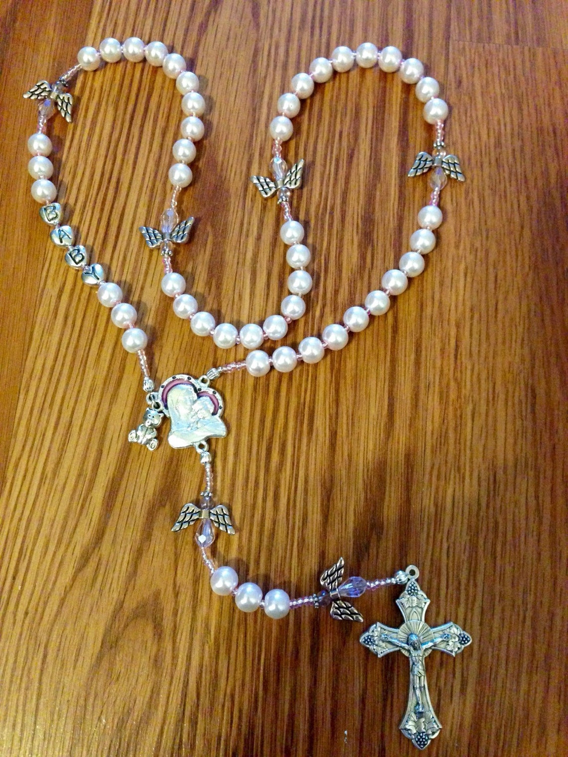 Custom Angel Baby Rosary - Etsy