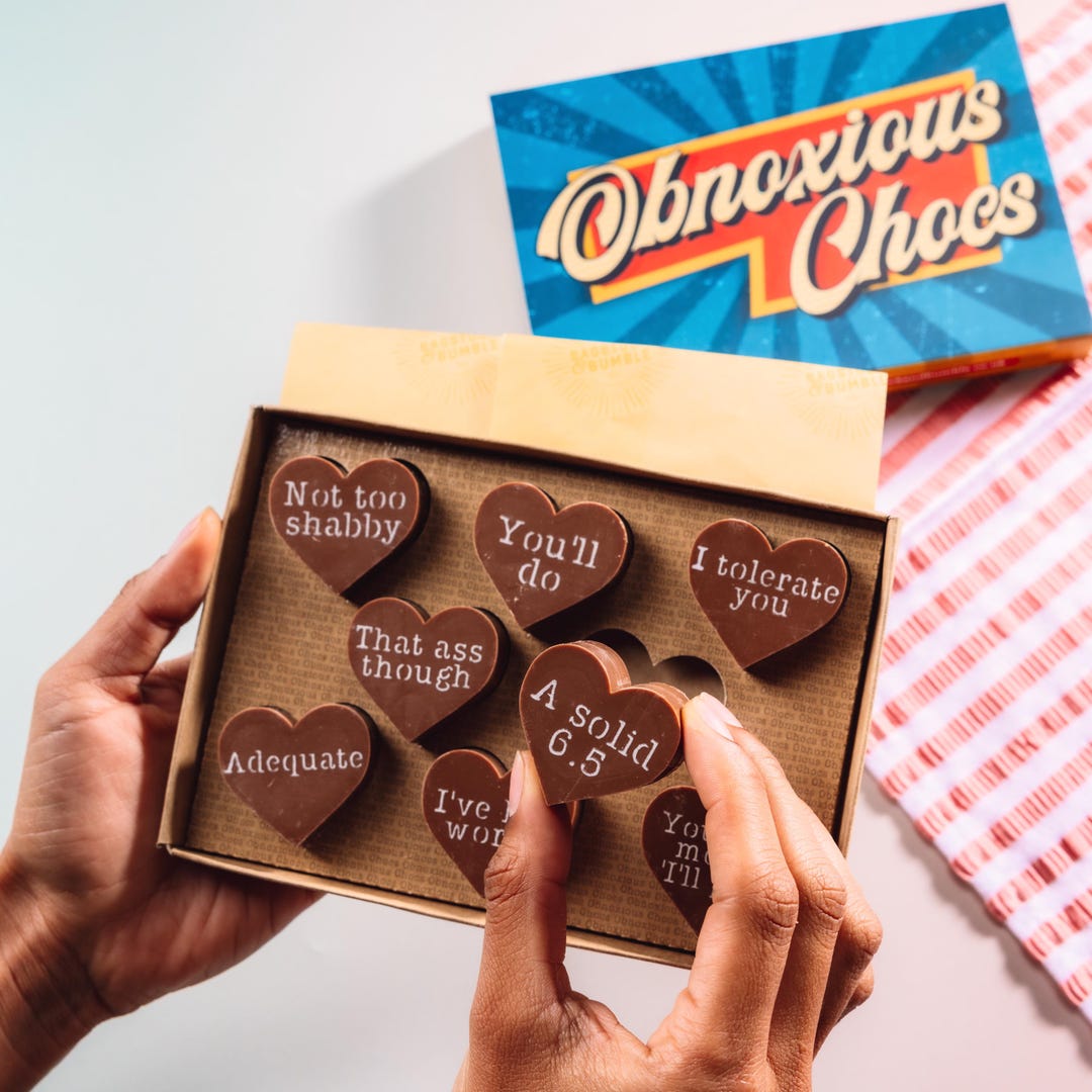 Funny Chocolate Gift for Partners... a Box of Obnoxious Chocs - Etsy UK