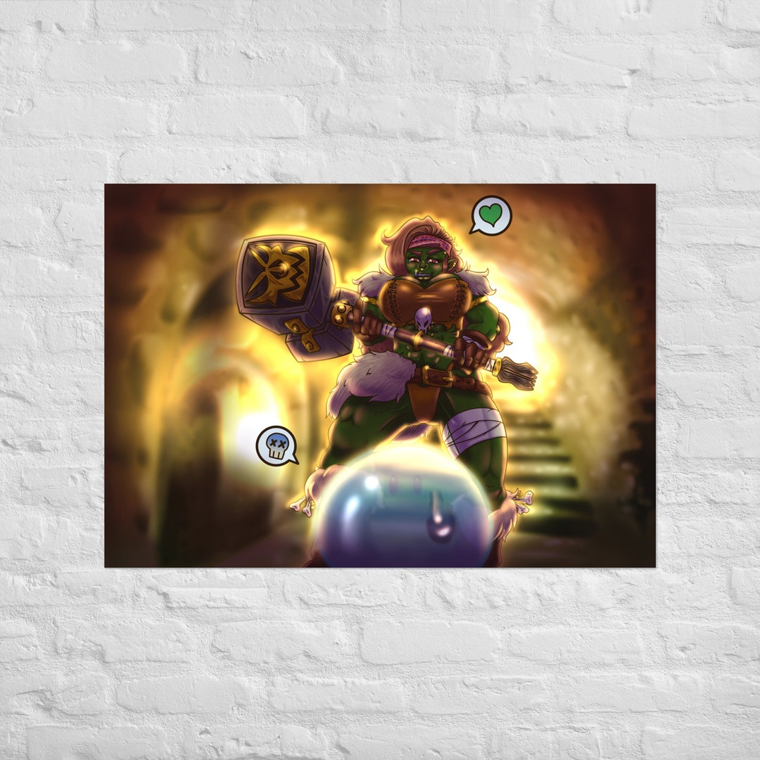 Barbarian Orc Poster - Etsy