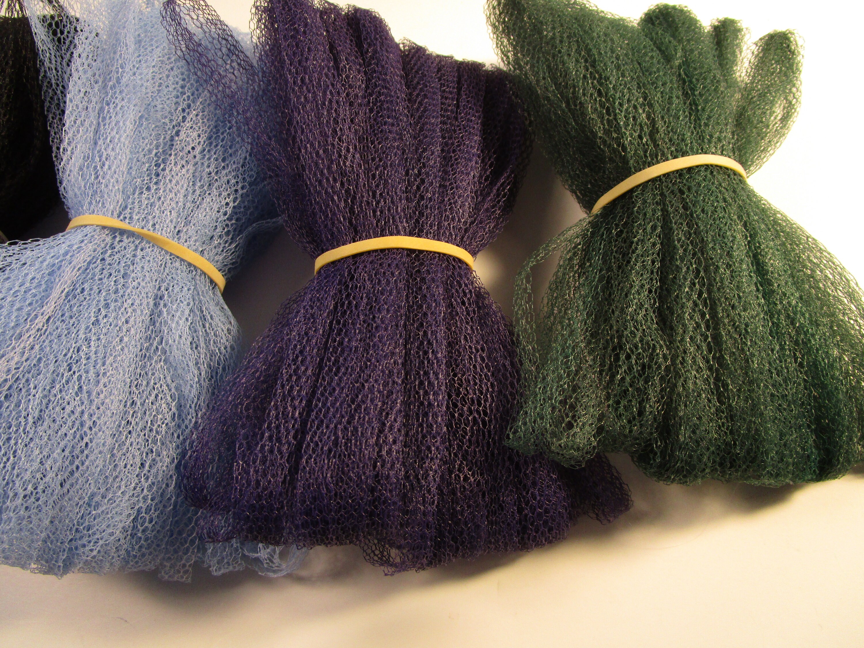 120 Yds. of 5 Colors 1 Netting Strips for Crafts Black | Etsy