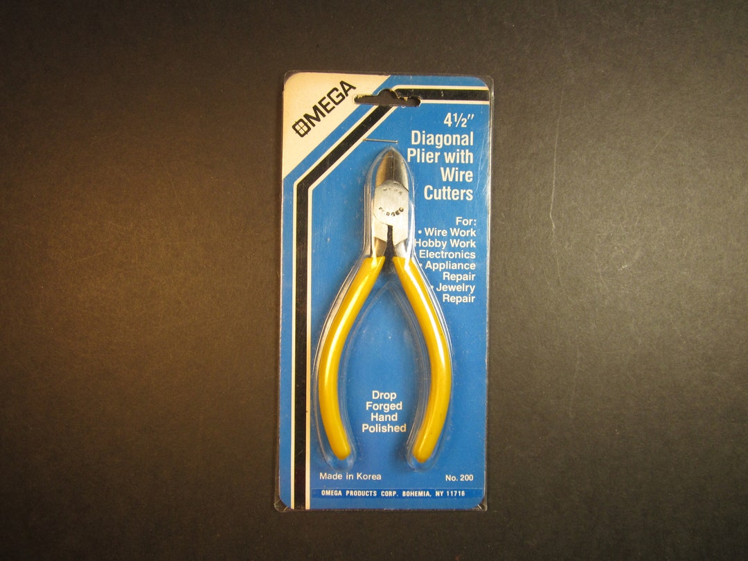 Omega 4 1/2" Diagonal Wire Cutter Pliers for Electronics, Crafts ...
