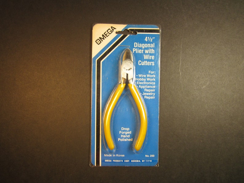 Omega 4 1/2 Diagonal Wire Cutter Pliers for Electronics - Etsy