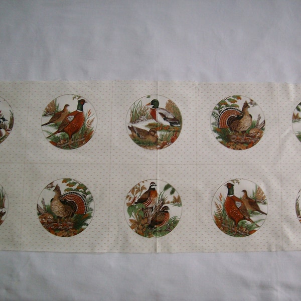 Pheasant Print Fabric - Etsy