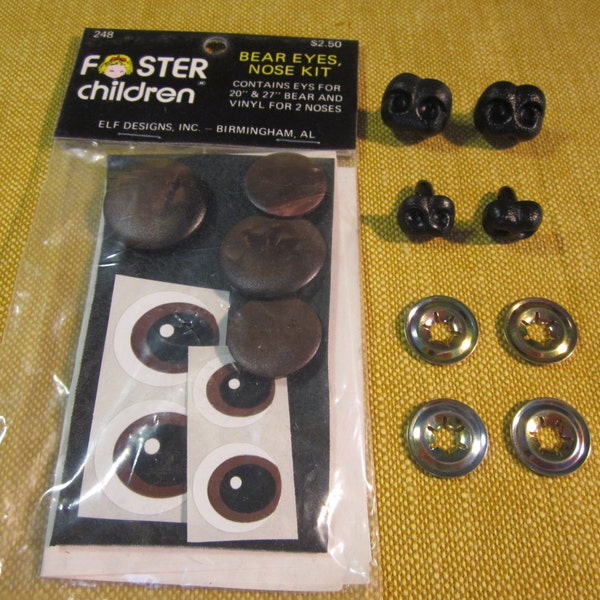 Teddy Bear Eyes and Nose Buttons - Etsy