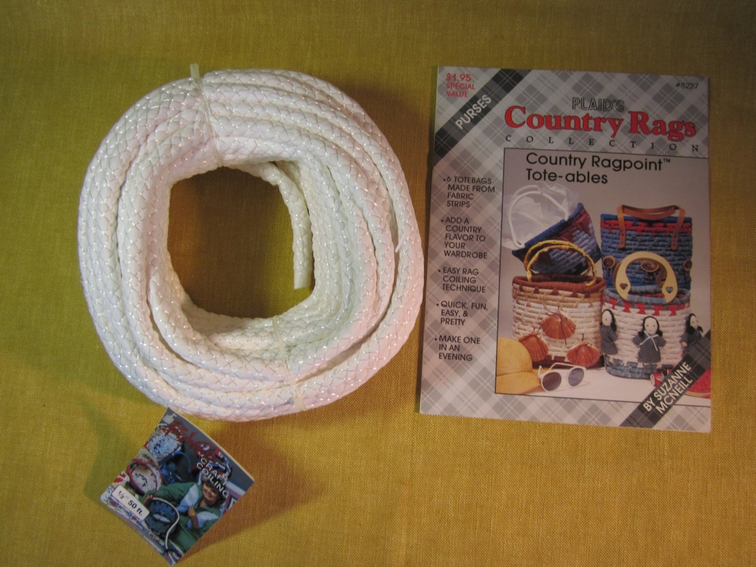 Rag Works 1/2"x50' Craft Coiling, Plus Plaid's Country Rags Purses ...