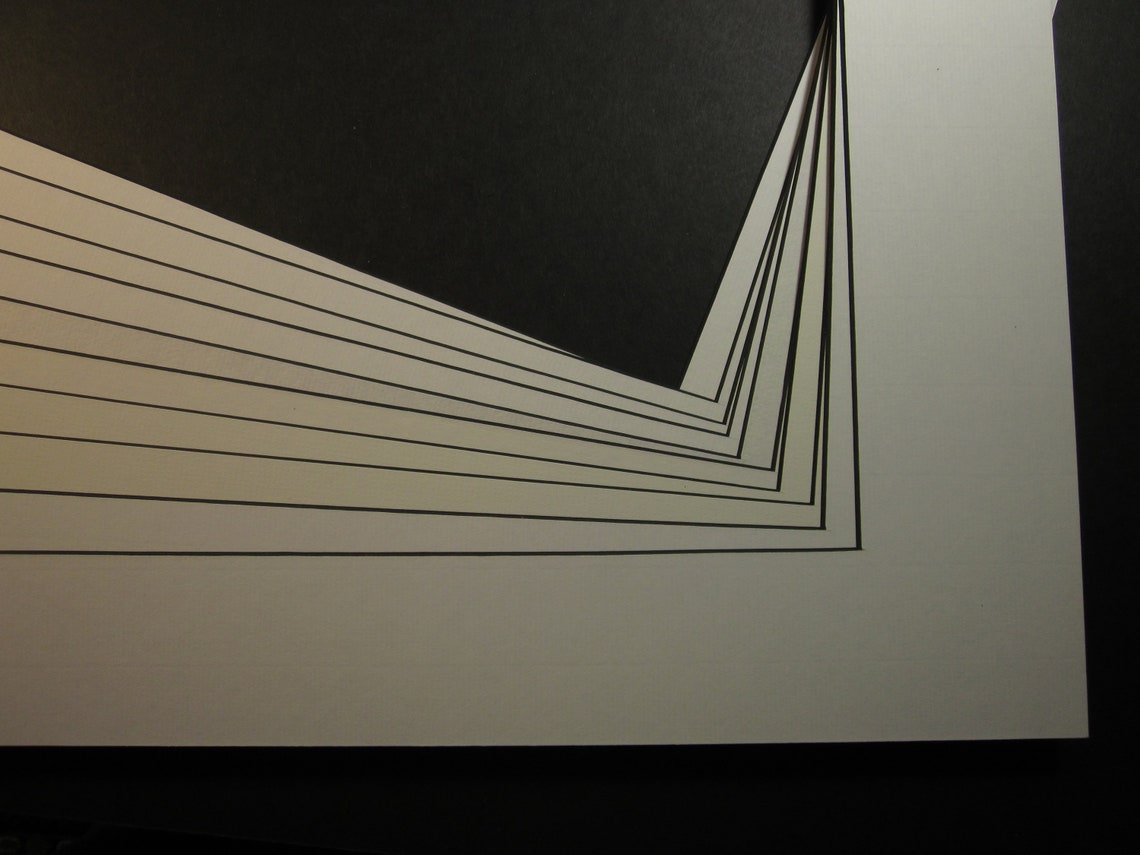 10 Various Shades of White 11 X 14 Black Core Mat | Etsy