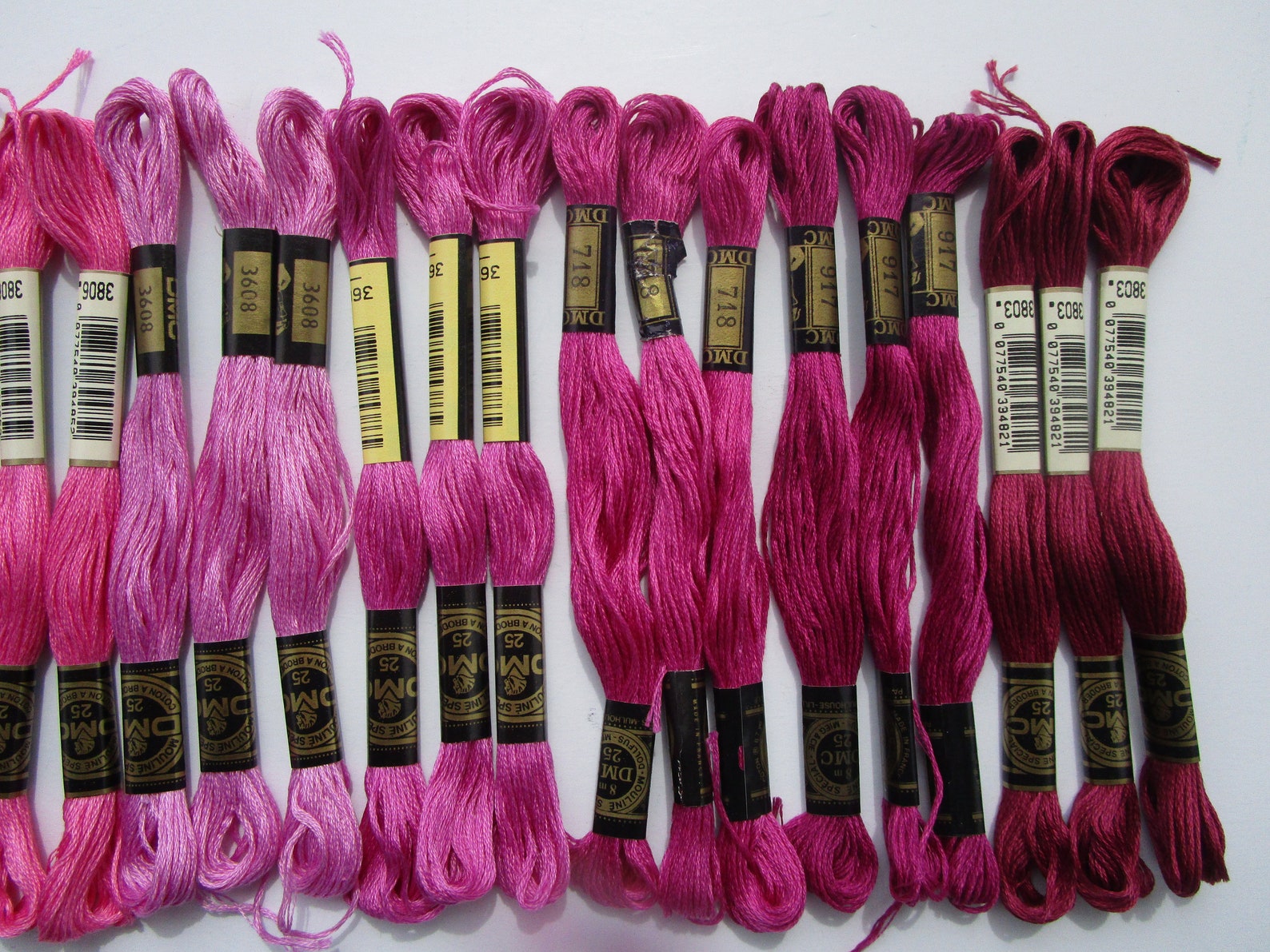 10 Shades Hot Pink Magenta Berry Orchid Burgundy Cross Stitch - Etsy