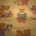 Springmaid Cozy Cafe,vintage Fabric, off White With Teddy Bears in Pink ...