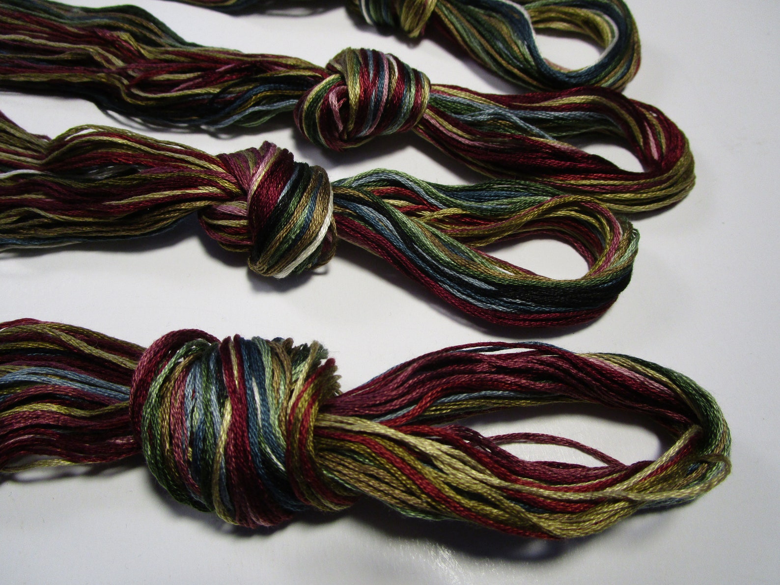 4 Hanks of 43 Multi Colored 6 Strand Embroidery Threads Each - Etsy