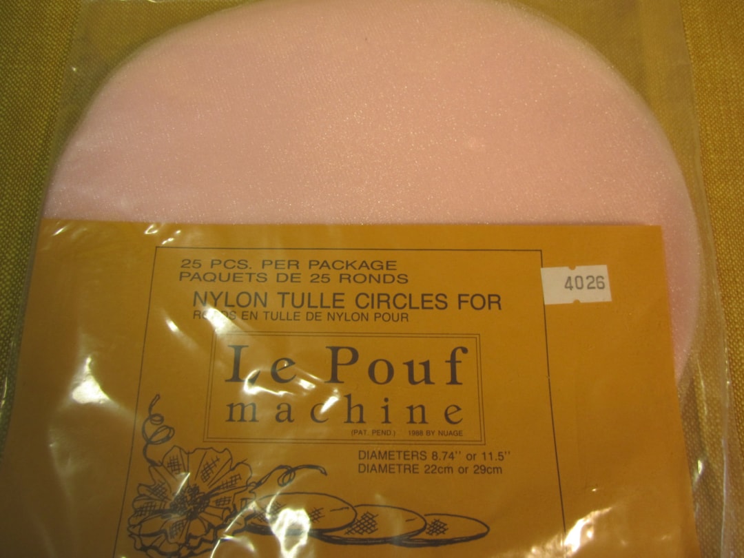 1 Pk of 25 Pink Iridescent (sparkly) Le Pouf Machine 9" Tulle Circles ...