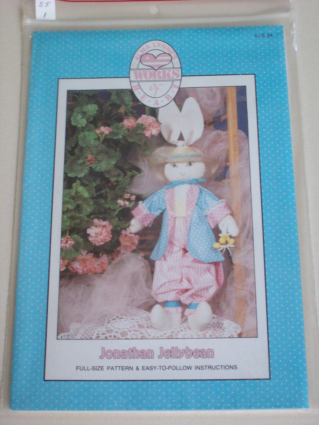 Jonathan Jellybean Pattern for 22 Rabbit Doll Alma - Etsy