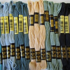 11 Colors Blue Navy Cobalt Aqua Celadon Green Ivory Charcoal Variegated ...