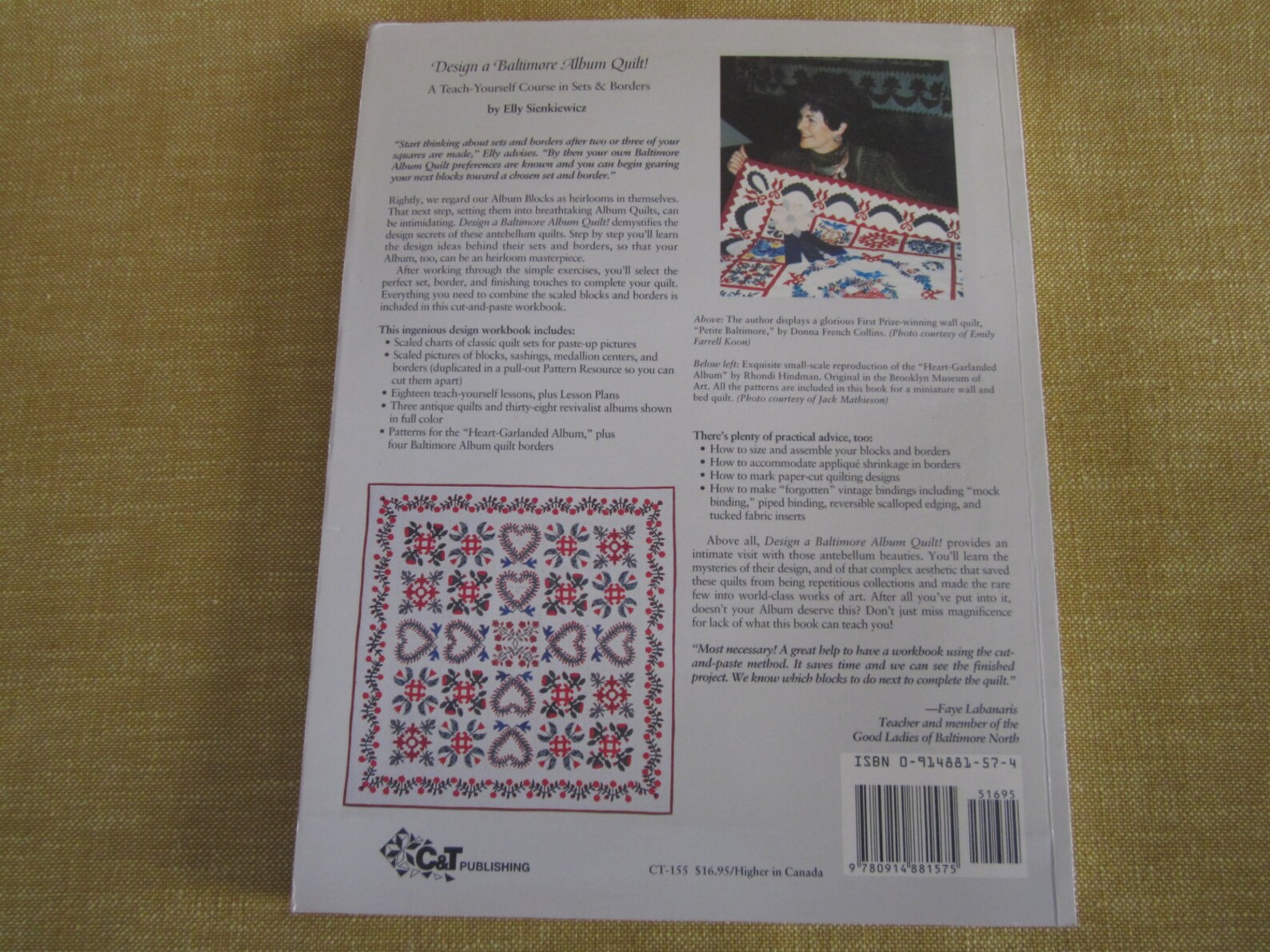 Design a Baltimore Album Quilt Book by Elly Sienkiewiecz an - Etsy