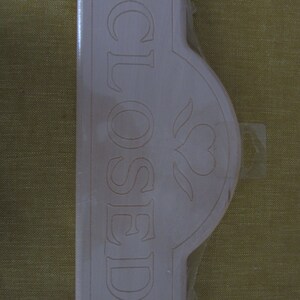 Open-closed Wood Sign,plaque,walnut Hollow Farm,12x5 1/2,folk Art,tole ...