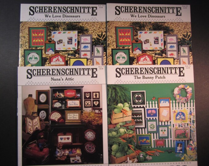 4 Scherenschnitte German Paper Cutting Design Booklets,nana's Attic,the ...