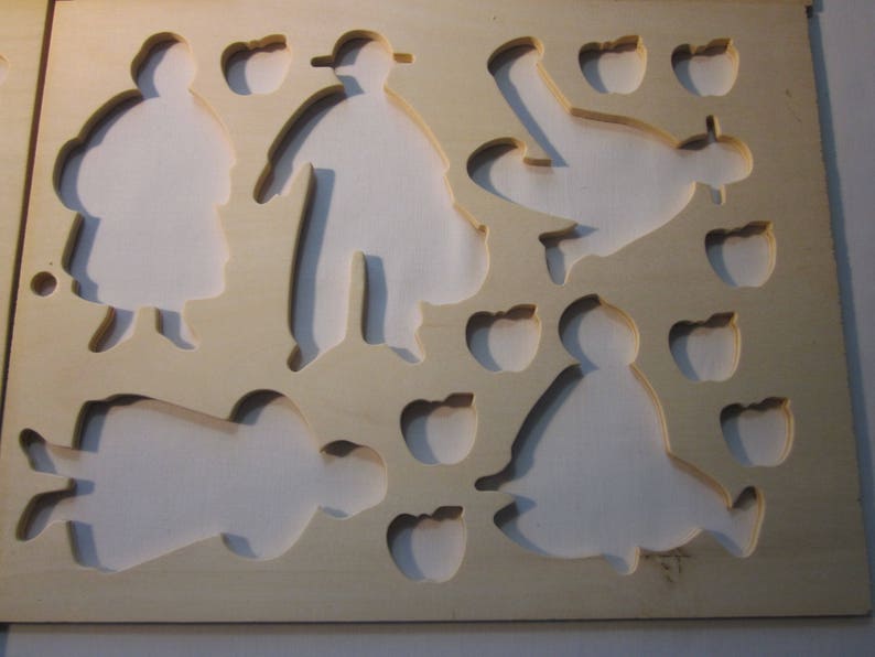 Wood Cutout Patterns for Tracing Kids Crafts Farm | Etsy