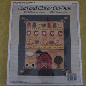 Country Crossroads Sampler-cute and Clever Cut Outs,die Cut 1/8" Wood ...