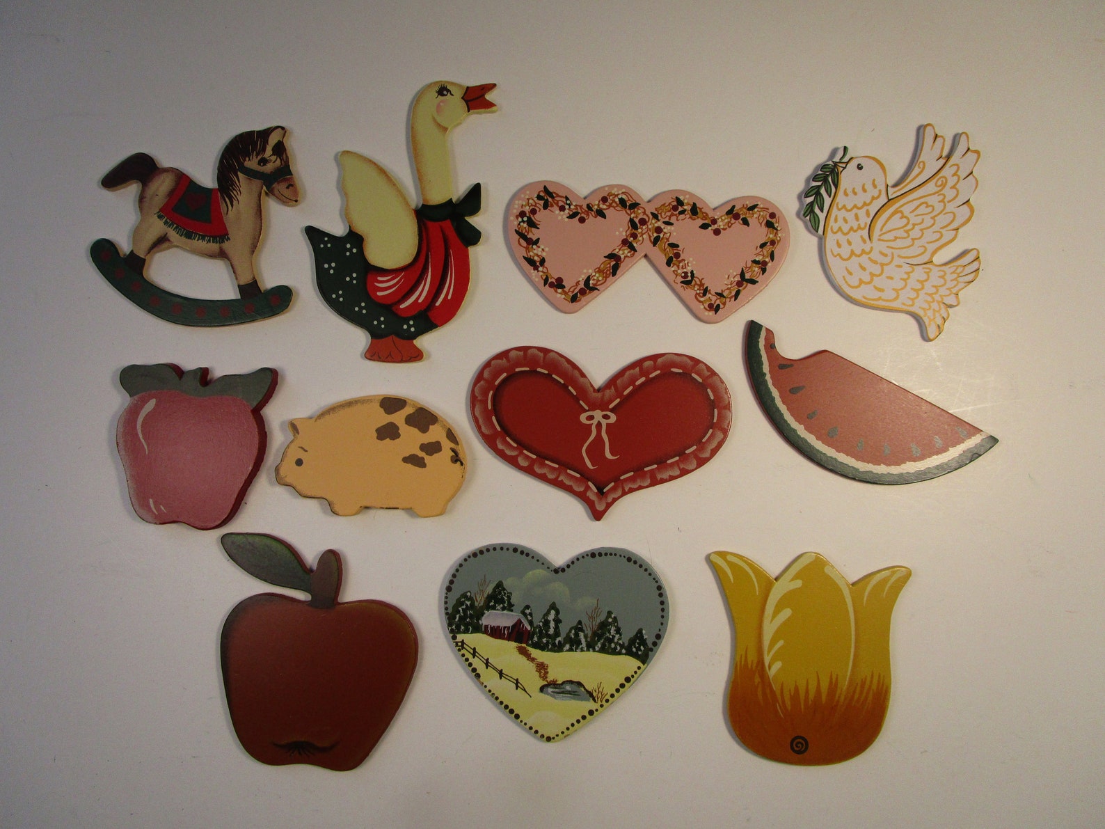 11 Country Folk Pre-painted Wood Cutouts for Crafts - Etsy