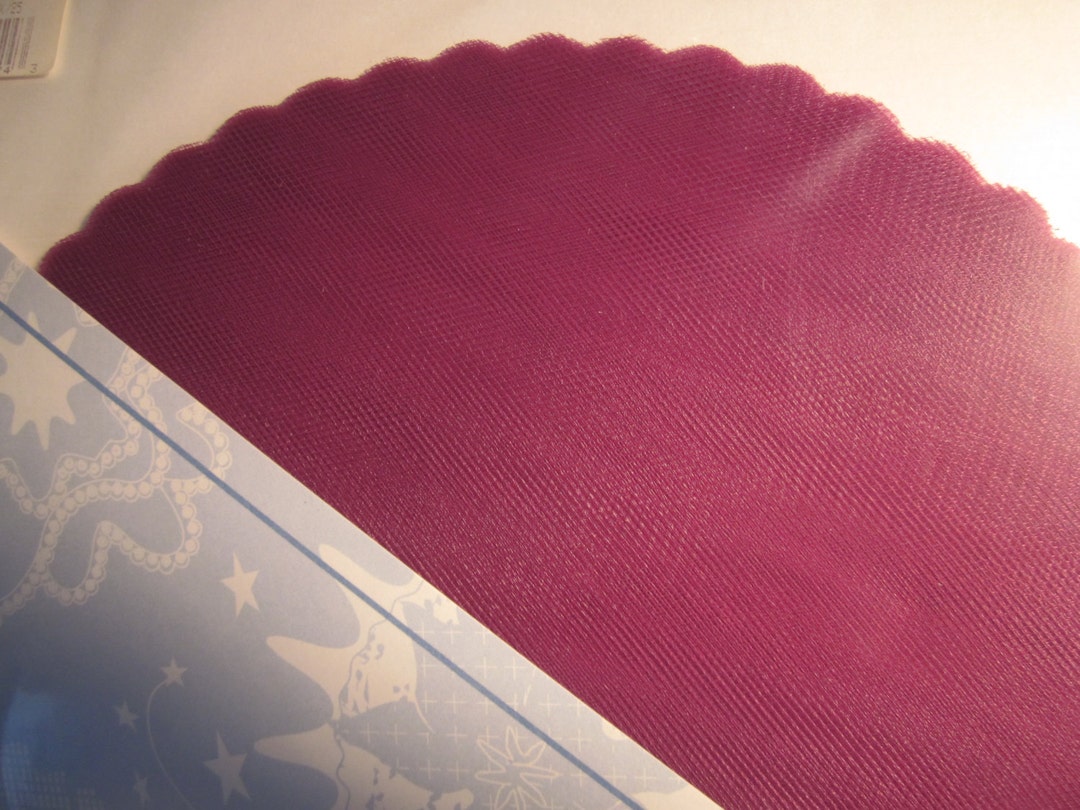 6 Pks Le Pouf Machine 9 BURGUNDY Scalloped Tulle - Etsy