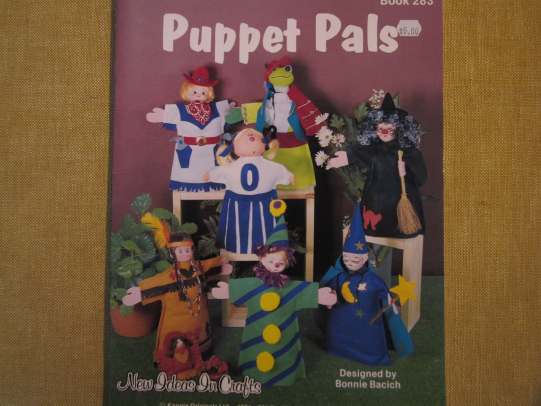 Puppet Pals ,craft Booklet on Making Puppets With Felt, 12 Designs ...