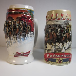 1986 and 2006 Budweiser Collectible Steins Mugs, Never Used, One in Box ...