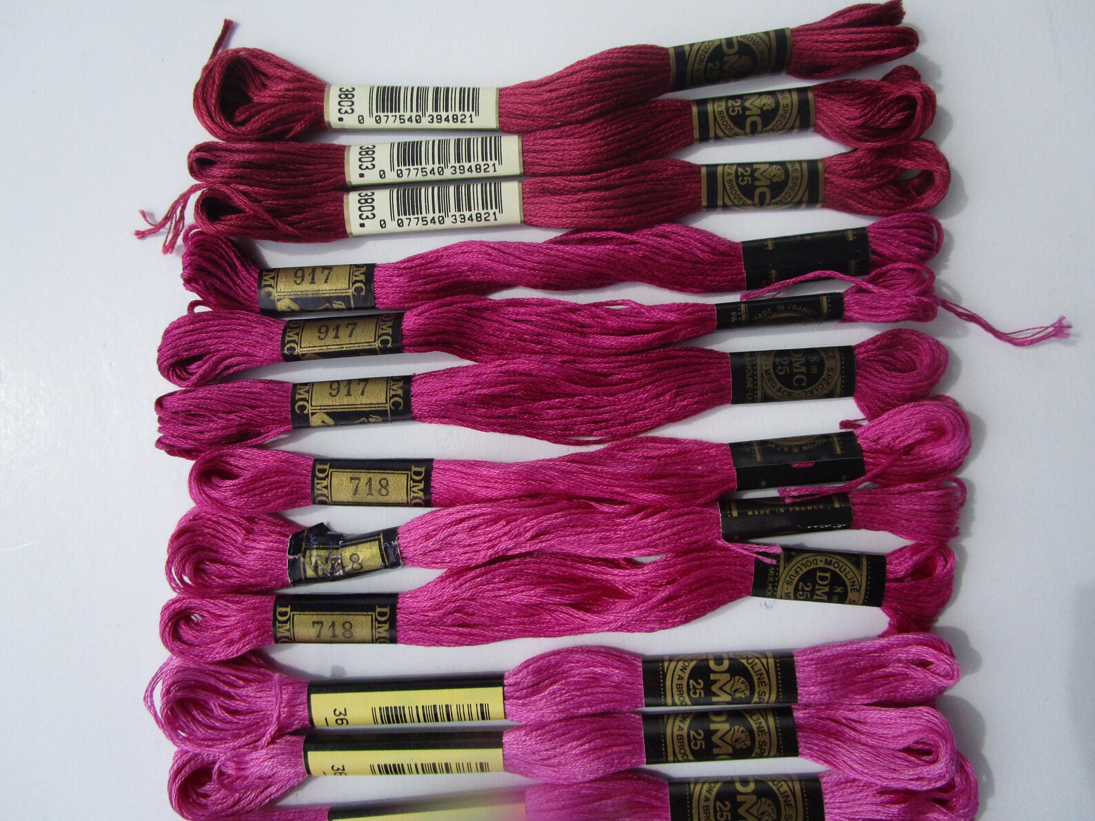 10 Shades Hot Pink Magenta Berry Orchid Burgundy Cross Stitch - Etsy