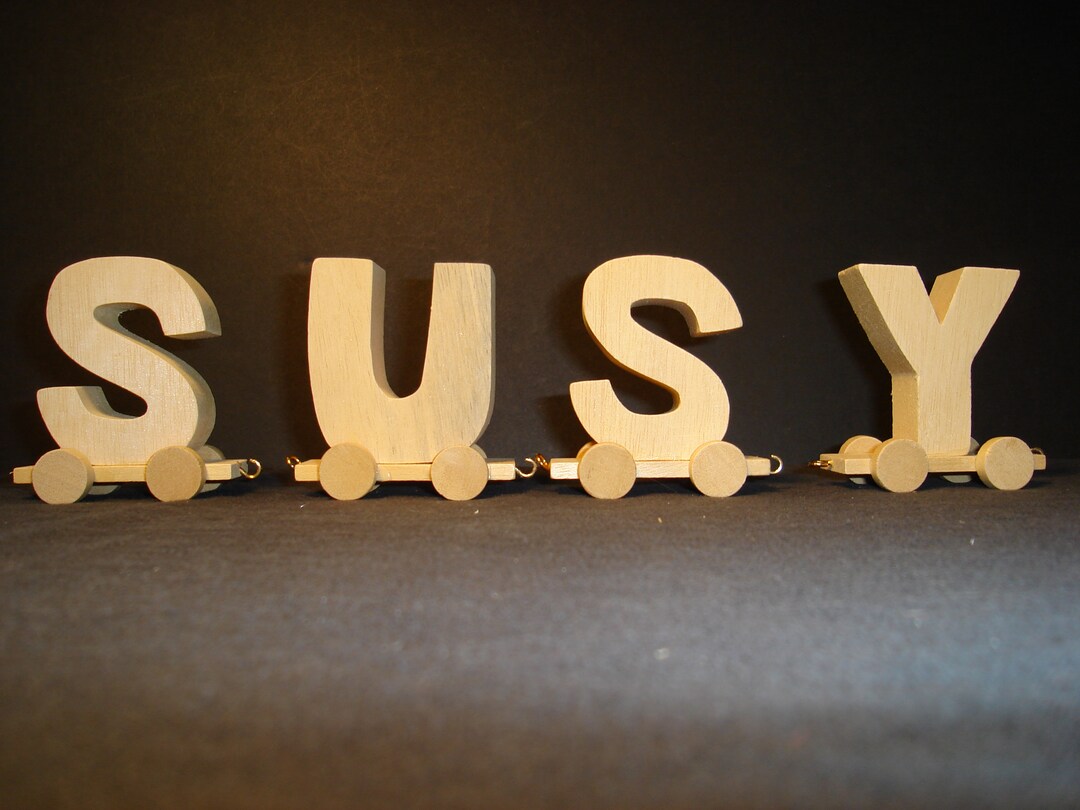 SUSY Wood Letter Name Train, 2x3, Unfinished for Painting, Kids Craft ...